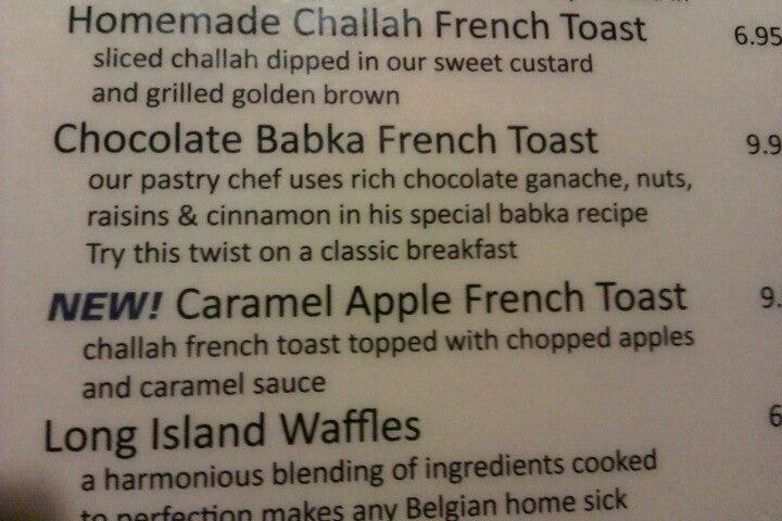 Menu at Landmark Diner restaurant, Roslyn
