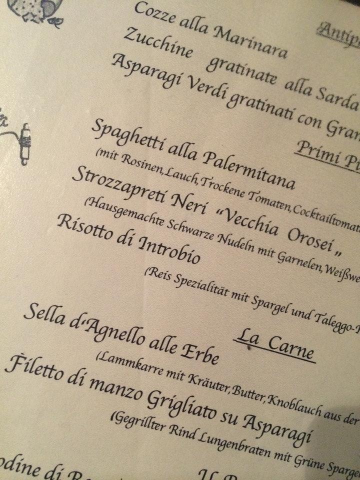 Speisekarte von Monte Rosa restaurant, Wien, Herbeckstraße 78