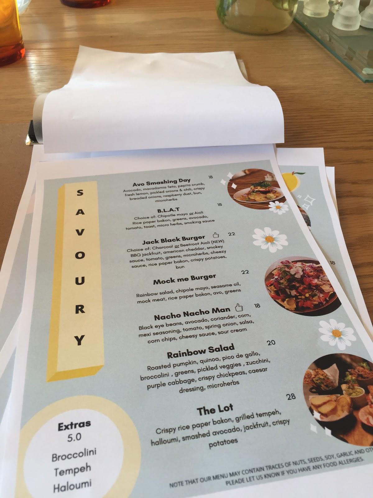 Menu at Particle Cafe, Avondale Heights