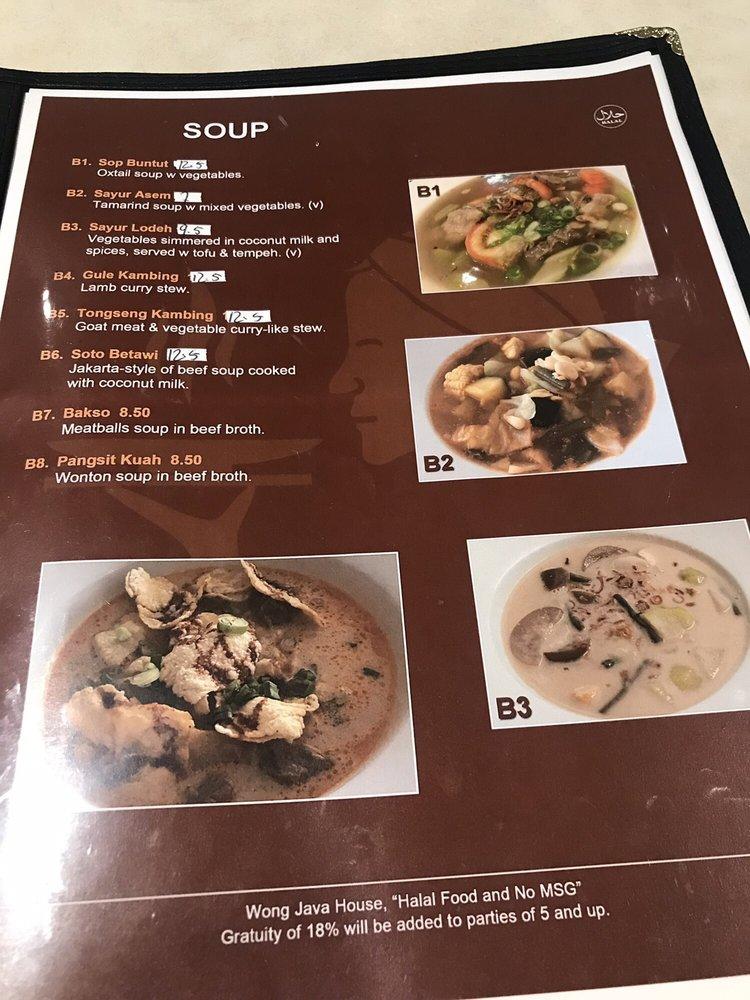 Menu at Wayang Restaurant Halal, Alhambra