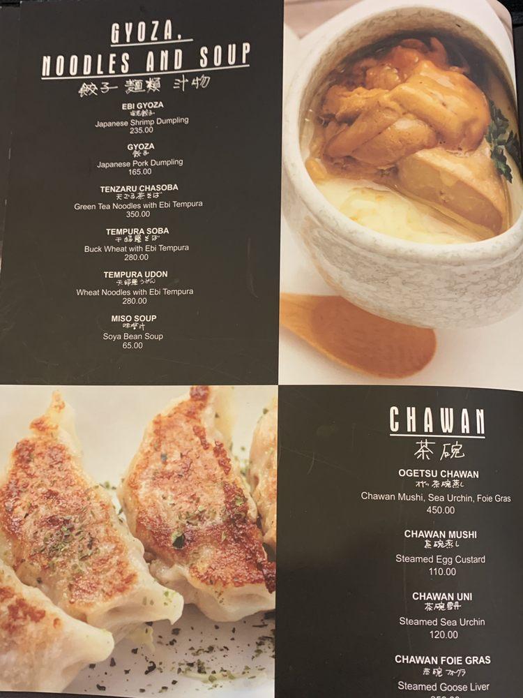 Menu at Ogetsu Hime restaurant, Taguig, Sm Aura Premier