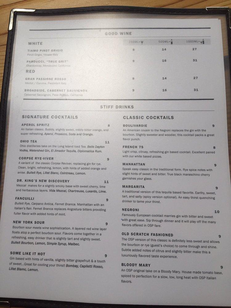 Menu at Old Scratch Pizza & Beer pub & bar, Dayton, 812 S Patterson Blvd