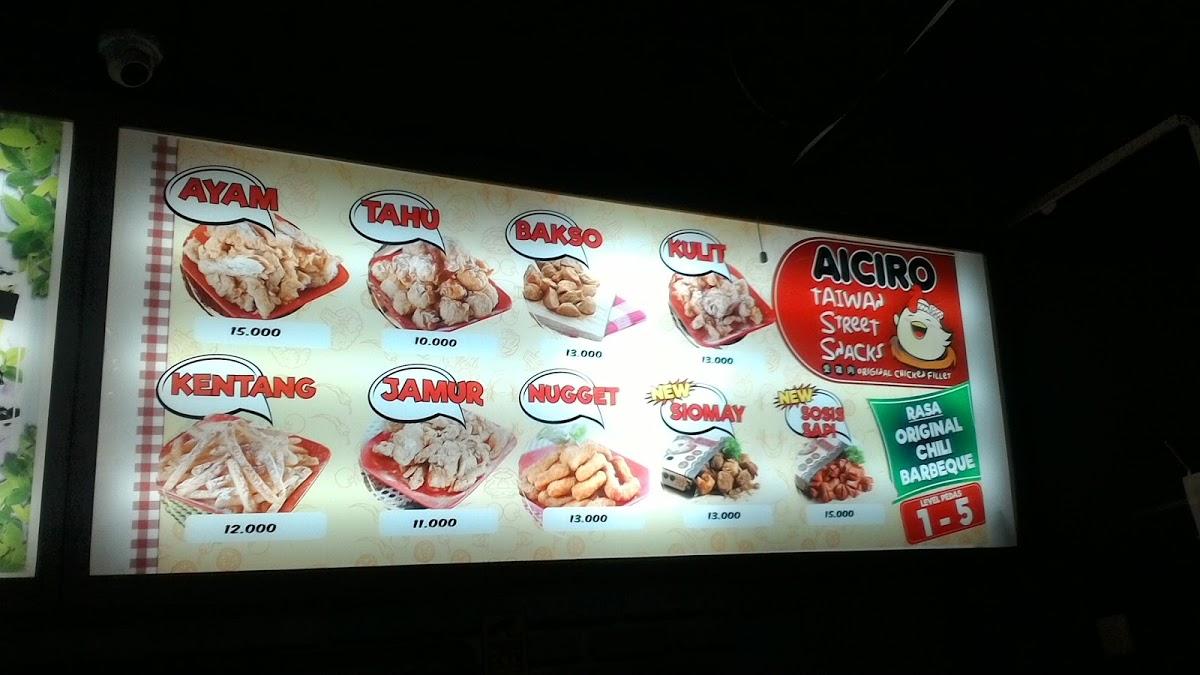 Carta del restaurante Aiciro, Malang, Jl. Pulosari No.25