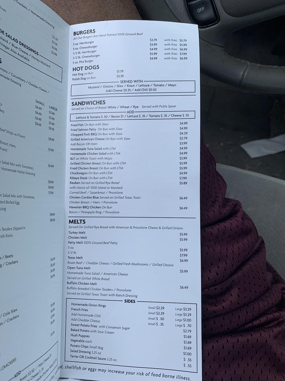 Menu at Corner Cafe and Catering, Pineville