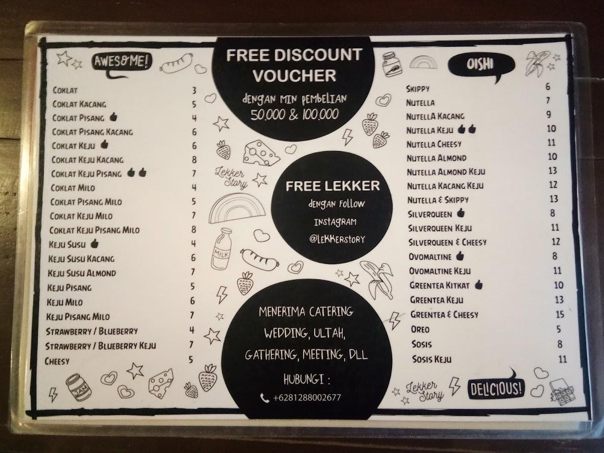 Carta del café Lekker Dan Kopi By Lekker Story, Semarang, Jl. MT ...