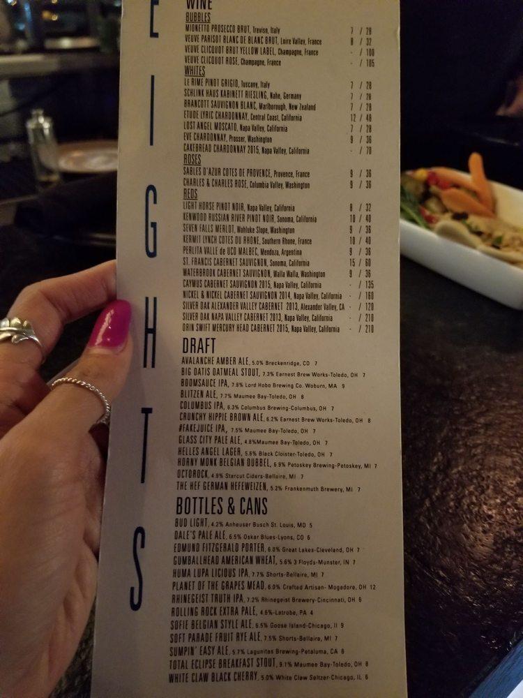 Menu at The Heights pub & bar, Toledo