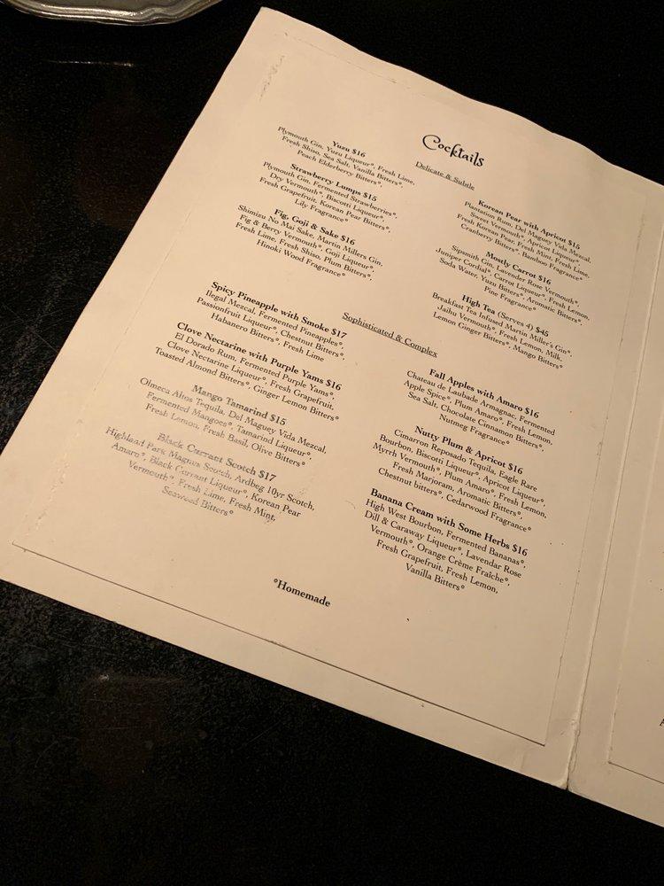 Menu at The Wolves pub & bar, Los Angeles