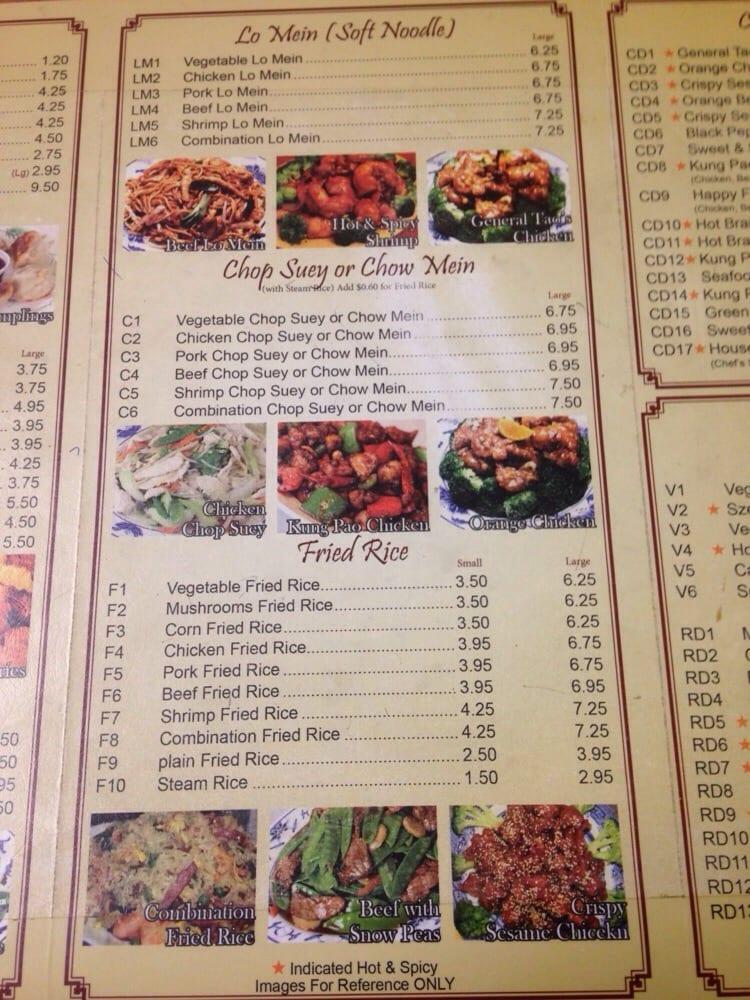 Menu at Chef Peng Chinese Restaurant, Garrett