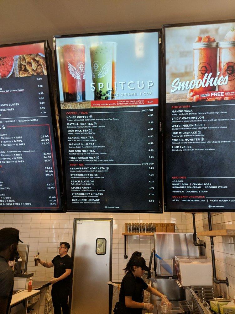 Menu at Zero Degrees restaurant, Irving