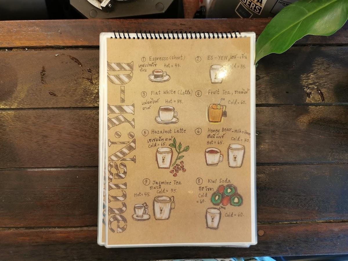 Menu at Latte Bear Coffee cafe, Phra Nakhon Si Ayutthaya, 10/29 ...