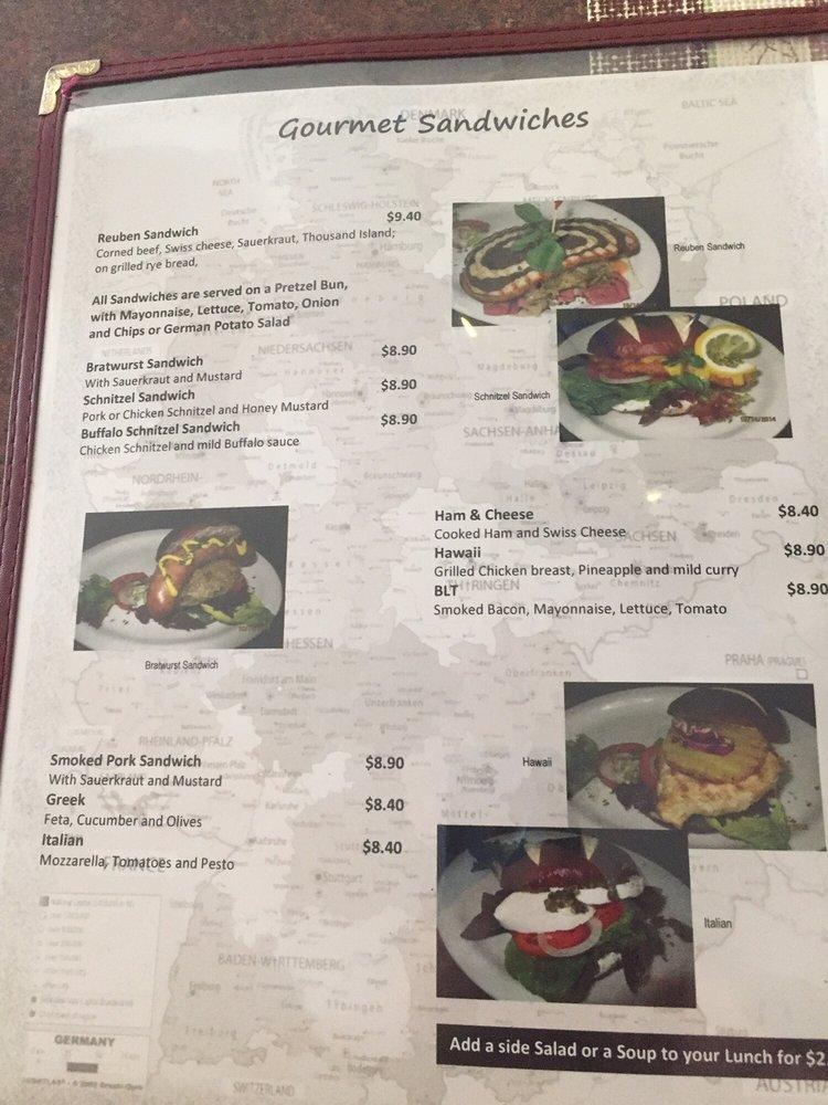 Menu at Restaurant Edelweiss, Bradenton