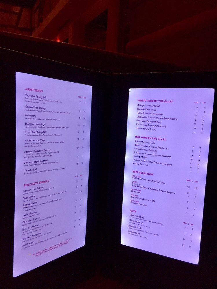Menu at Red Lantern restaurant, Lincoln
