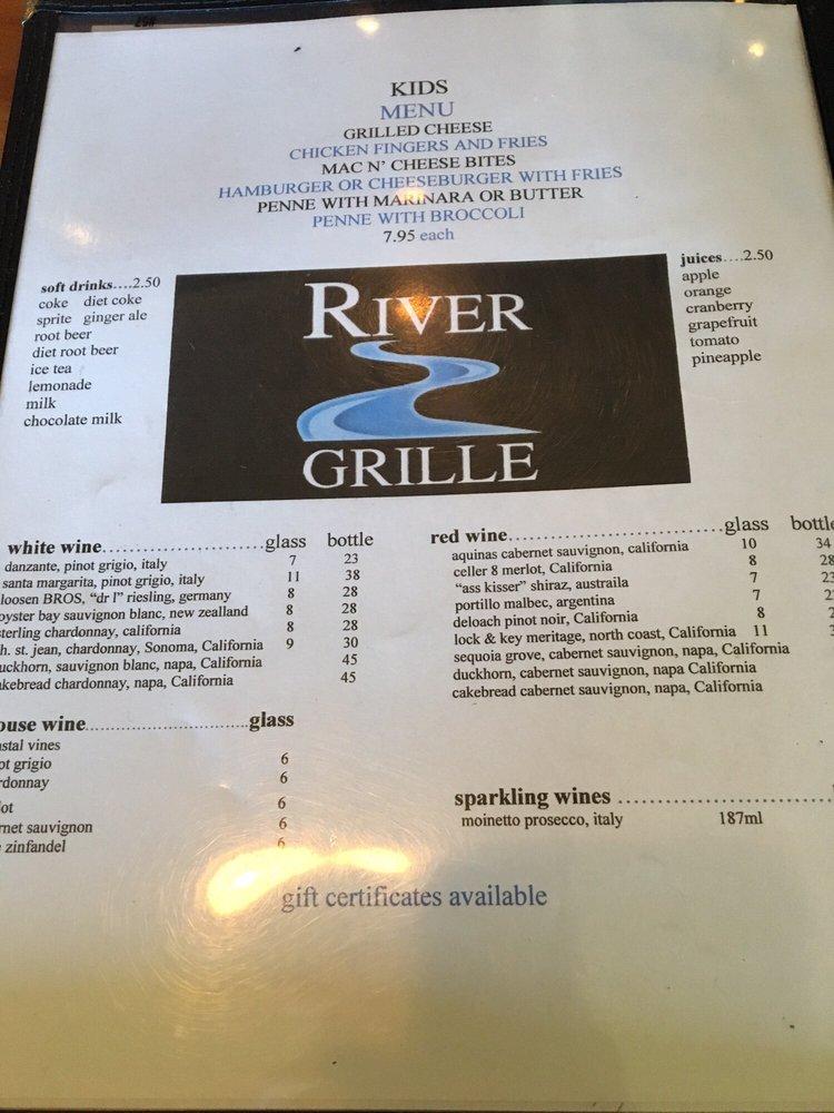 Menu at River Grille pub & bar, Chatham