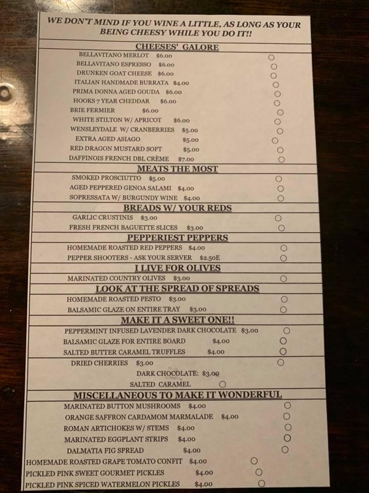 Menu at Augustine Inn Seafood & Chop House restaurant, Port Penn