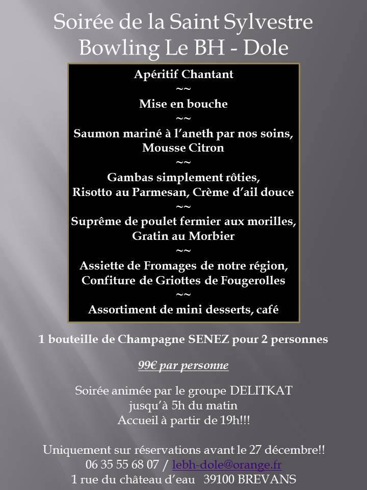 Menu at LE BH restaurant, Choisey