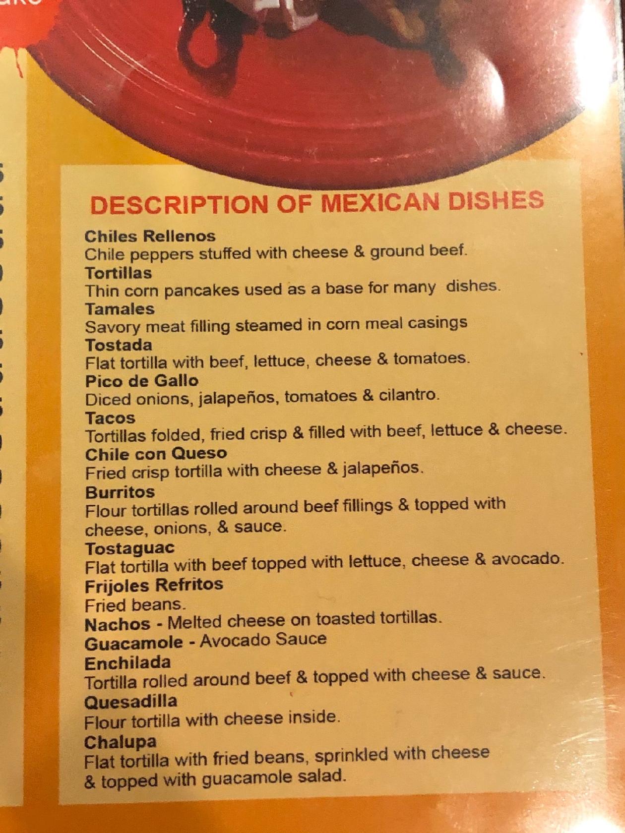 Menu at Santa Fé Mexican Grill restaurant, Largo, 800 Clearwater Largo Rd
