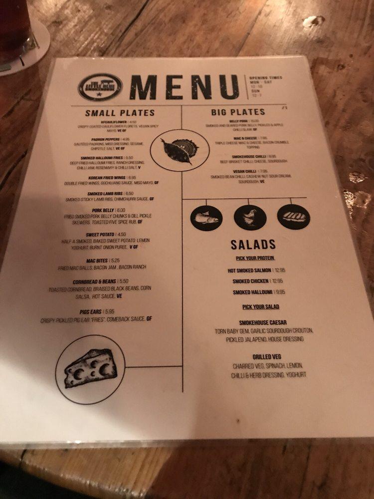 Menu at The Hare and Hounds pub & bar, Brighton