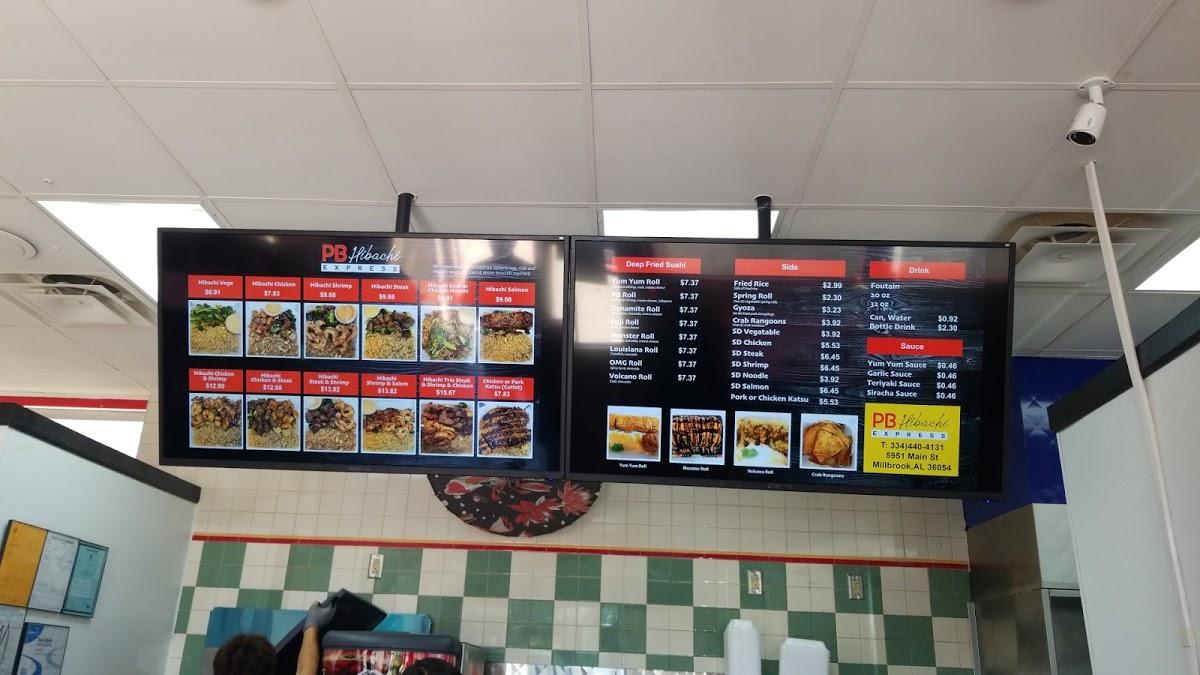 Menu at Millbrook Hibachi Express restaurant, Millbrook