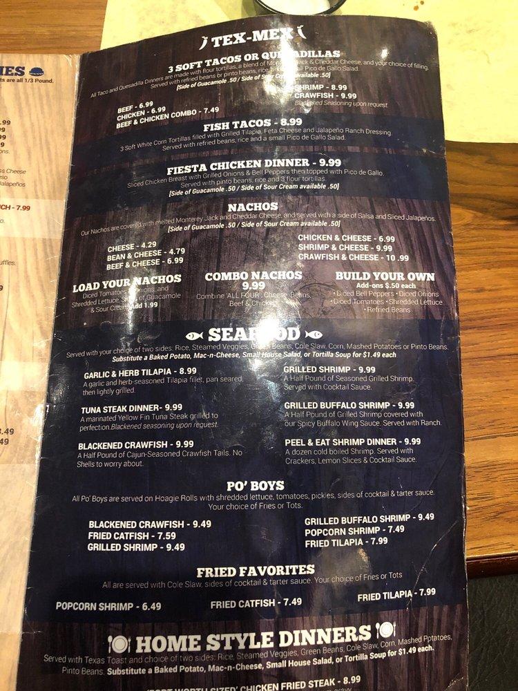 Menu at No Frills Grill & Sports Bar - Arlington, TX, Arlington, 4914 ...