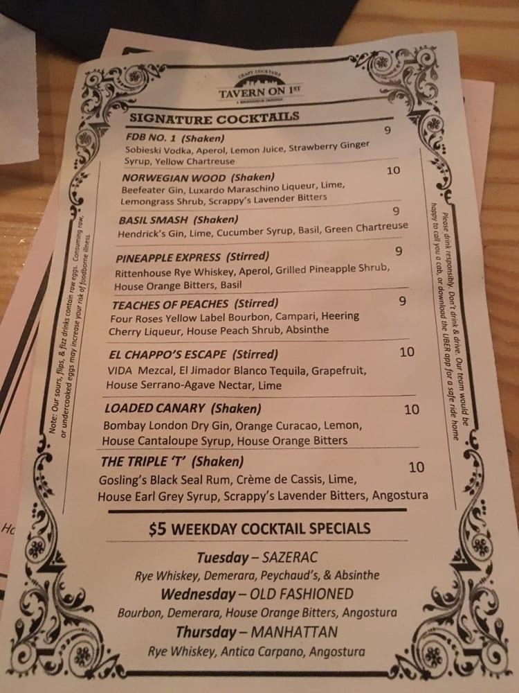 Menu at PAPER DOLL pub & bar, Birmingham