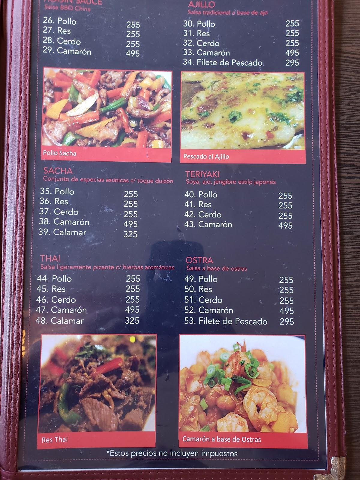 Menu at Red Dragon restaurant, Santo Domingo Este, Av. Venezuela 57