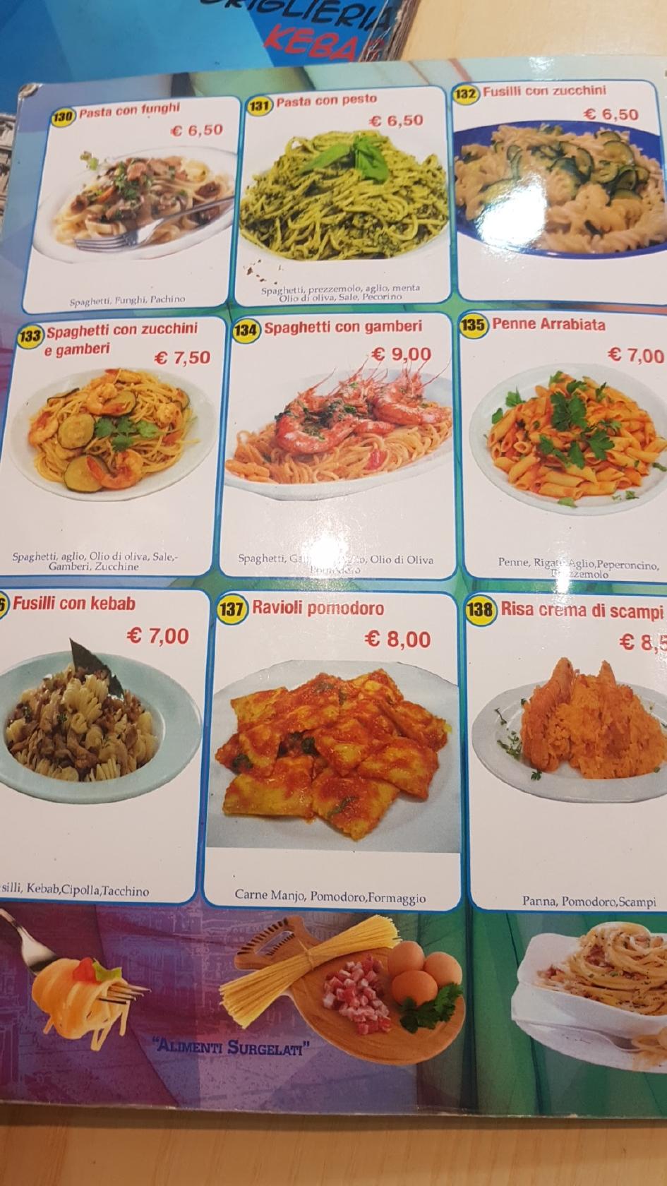 Menu at Halal Vatican Food fast food, Rome