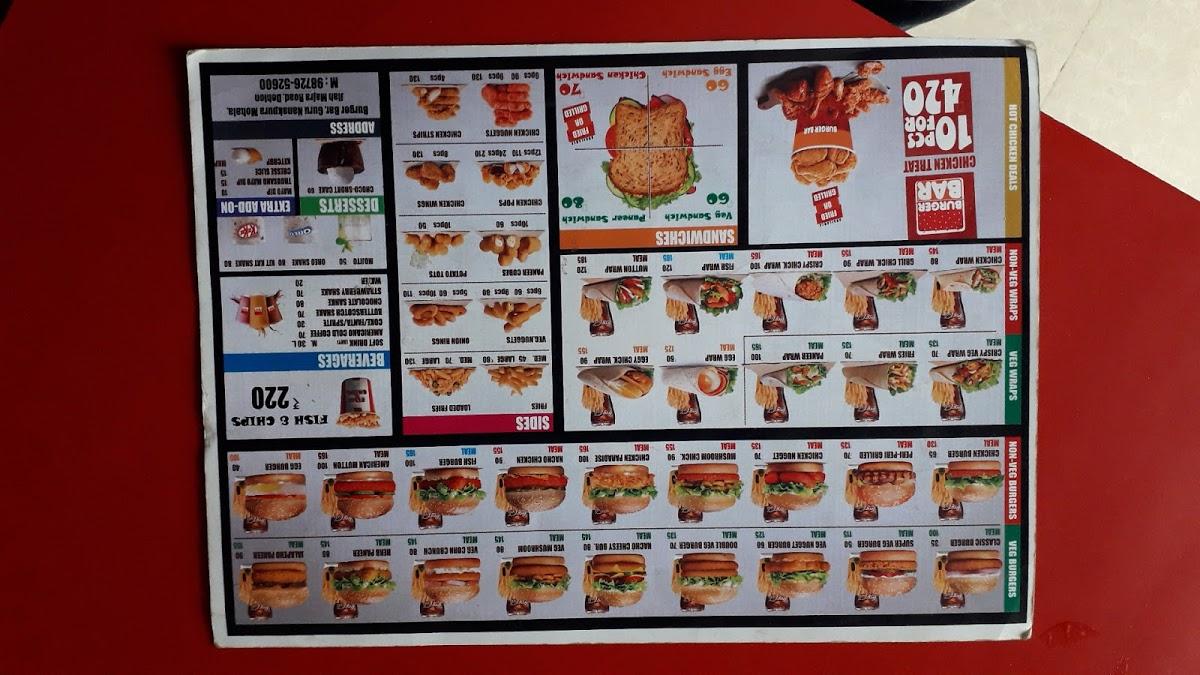 Menu at Burger Bar Dehlon - Best Burger Restaurants in Dehlon, Best ...