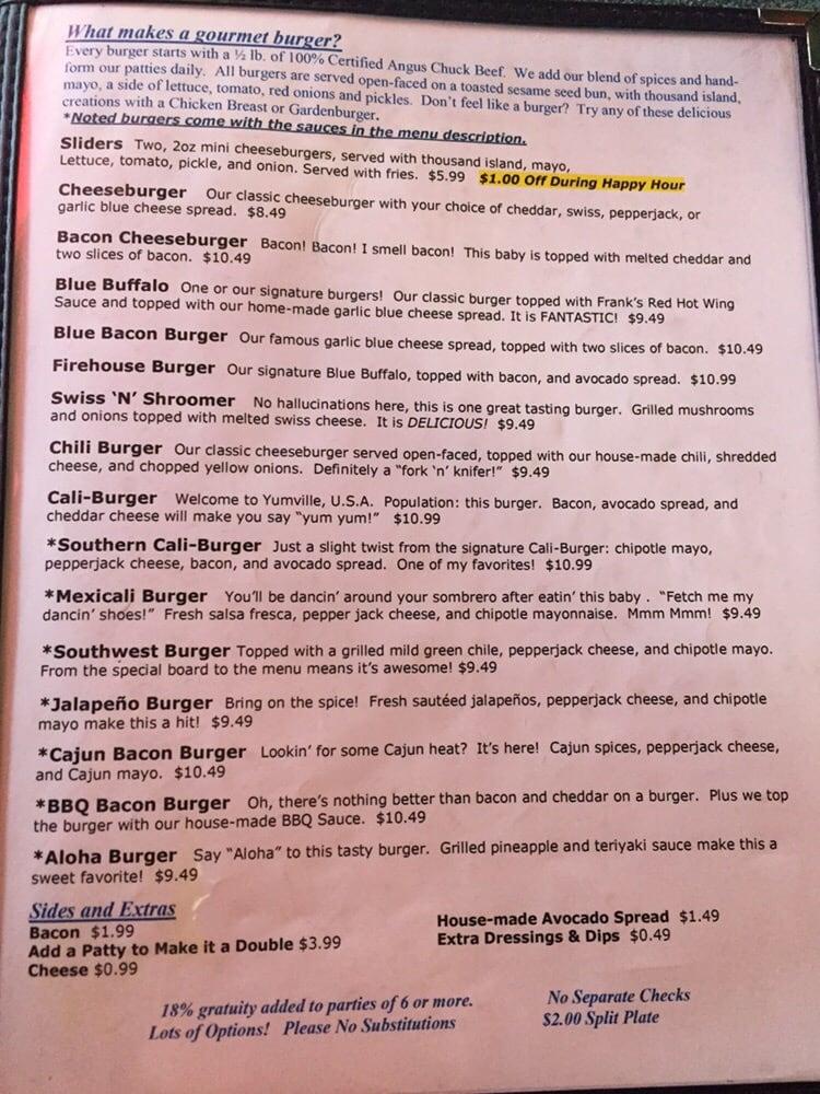 Menu at Froggy's pub & bar, Davis