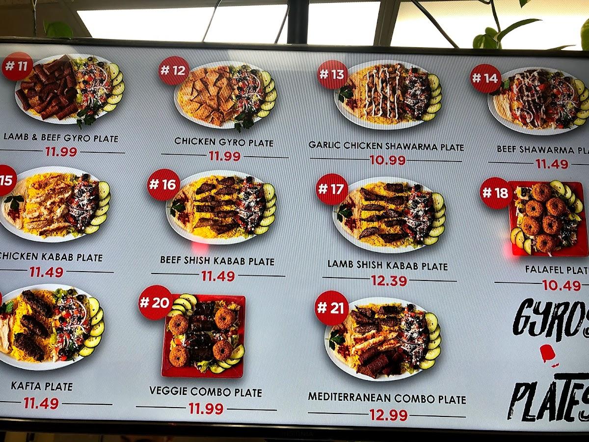 Menu at Gyros Plus restaurant, Everett