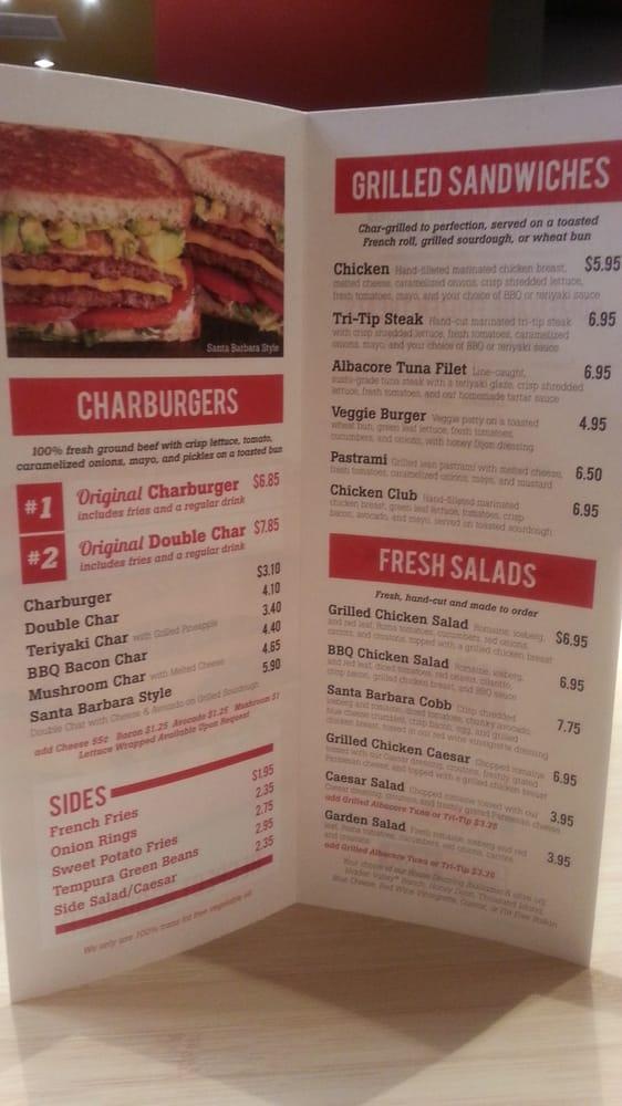 Menu at The Habit Burger Grill restaurant, Redlands