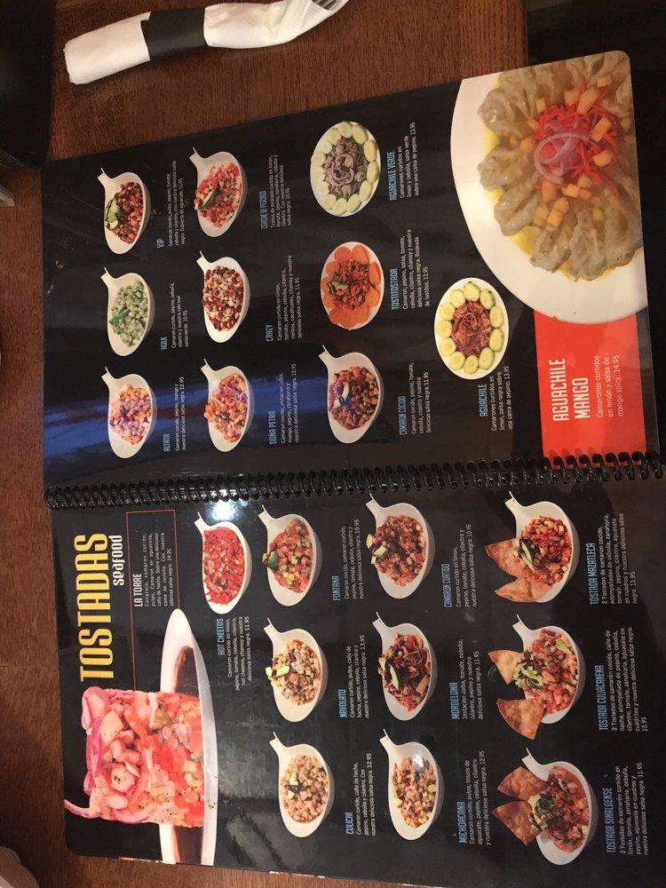 Menu at Culichi Town restaurant, Modesto