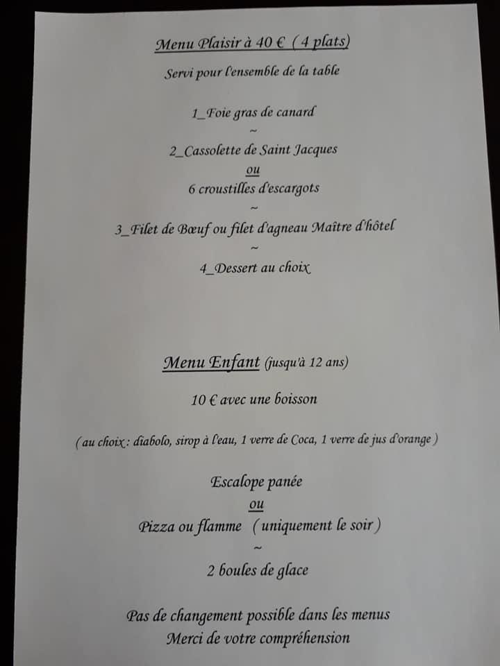 Menu au Le Carnivore pub et bar, Cocheren