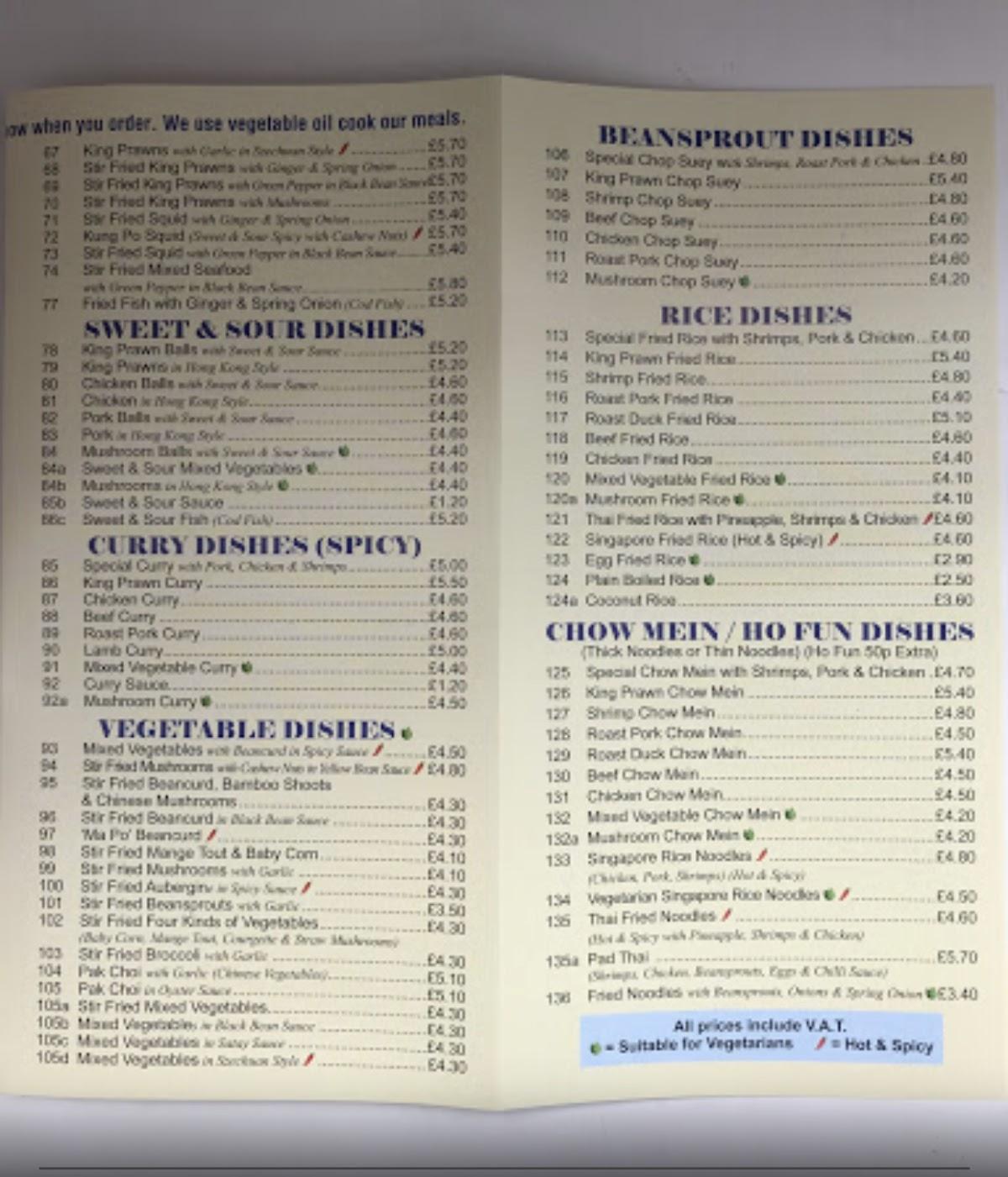 Menu at Eat Well fast food, Bushey