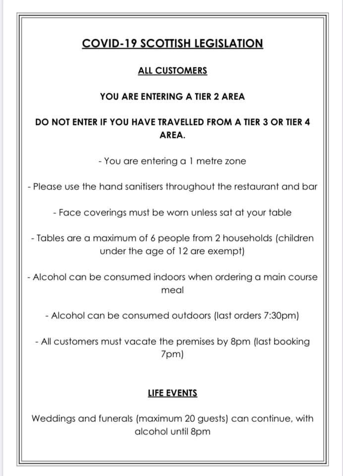 Menu at Birkhill Inn pub & bar, Dundee