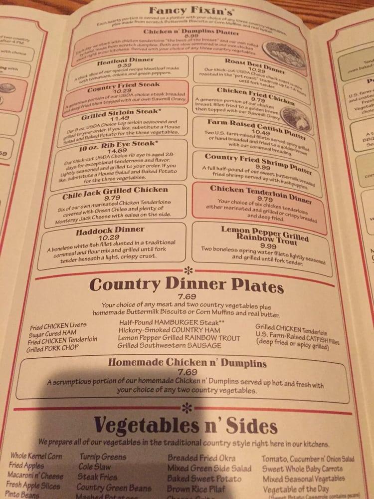 Menu at Cracker Barrel Old Country Store, San Marcos, IH 35 S