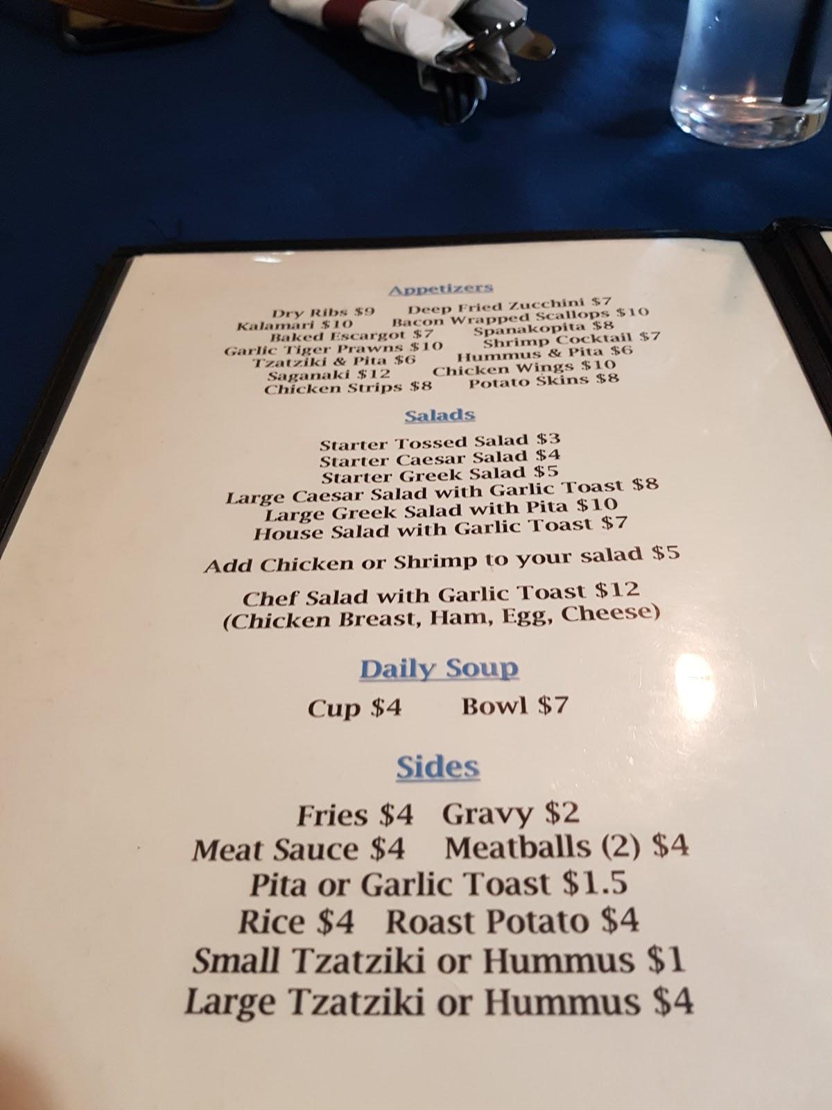 Menu at Little Greek Restaurant, Surrey