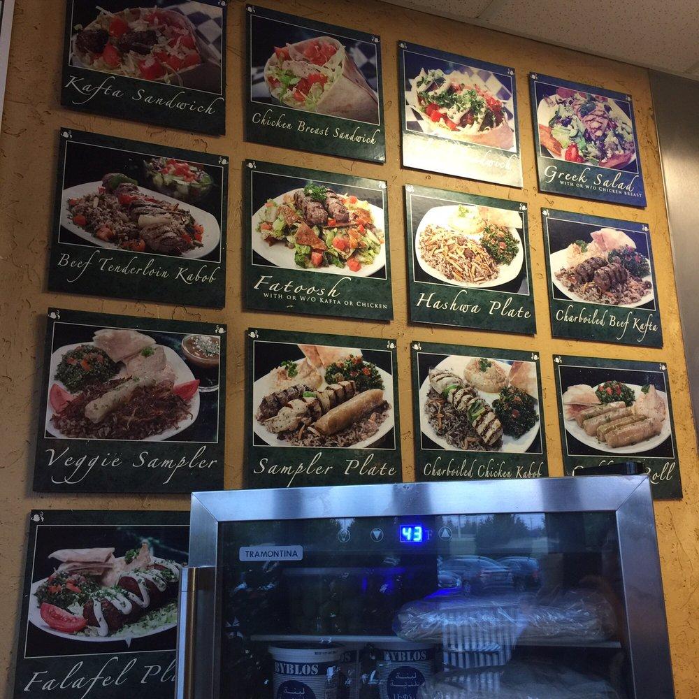 Menu at Nunu's Mediterranean Inc restaurant, Oklahoma City