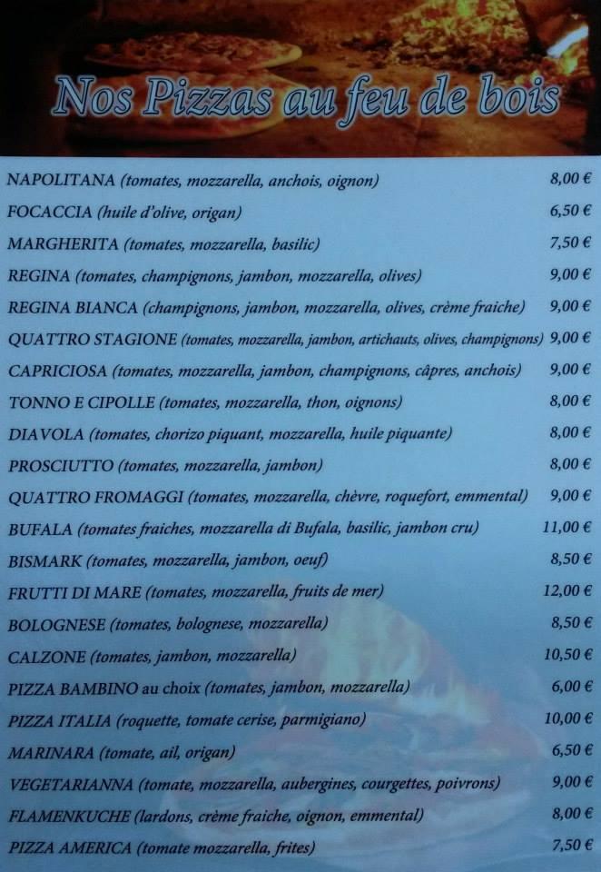 Menu au La Gazelle Ghisonaccia restaurant, Ghisonaccia