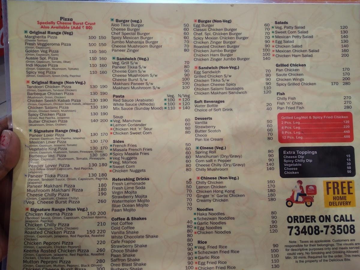 Menu at Delicious bite mahilpur, Mahilpur