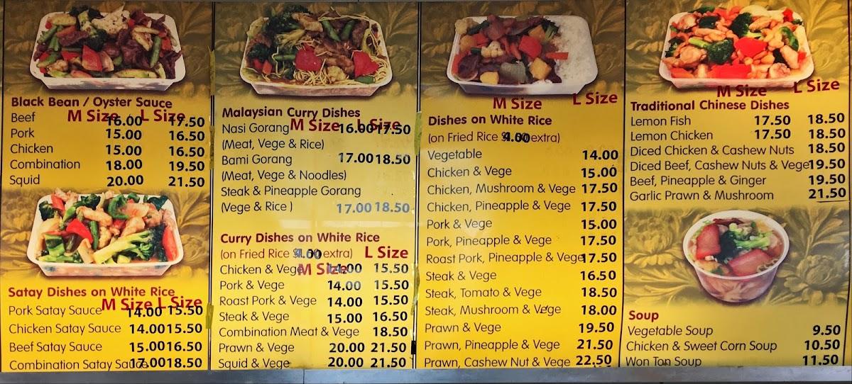 Menu at Magic Chef Takeaway fast food, Auckland