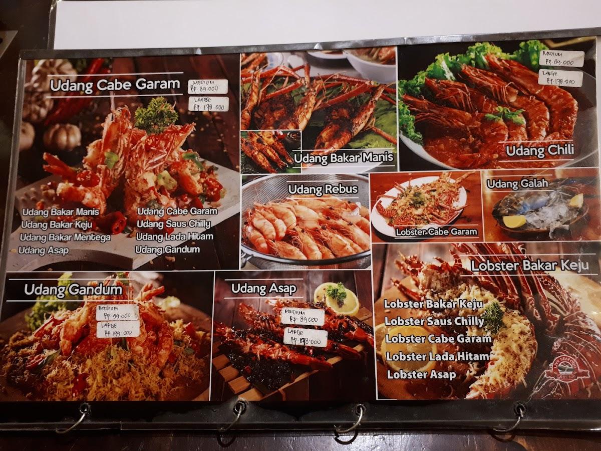 Menu at Cabe Ijo restaurant, Jakarta, Jl. Pluit Putra No.17
