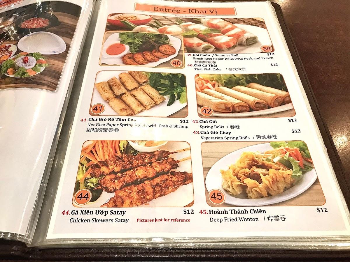 Menu at Oh My Pho Hornsby restaurant, Hornsby