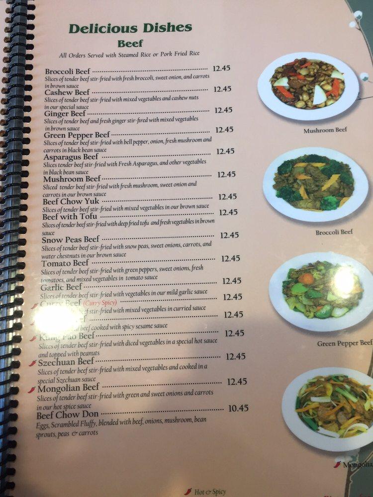 Menu at Lok Yaun Restaurant, Eugene