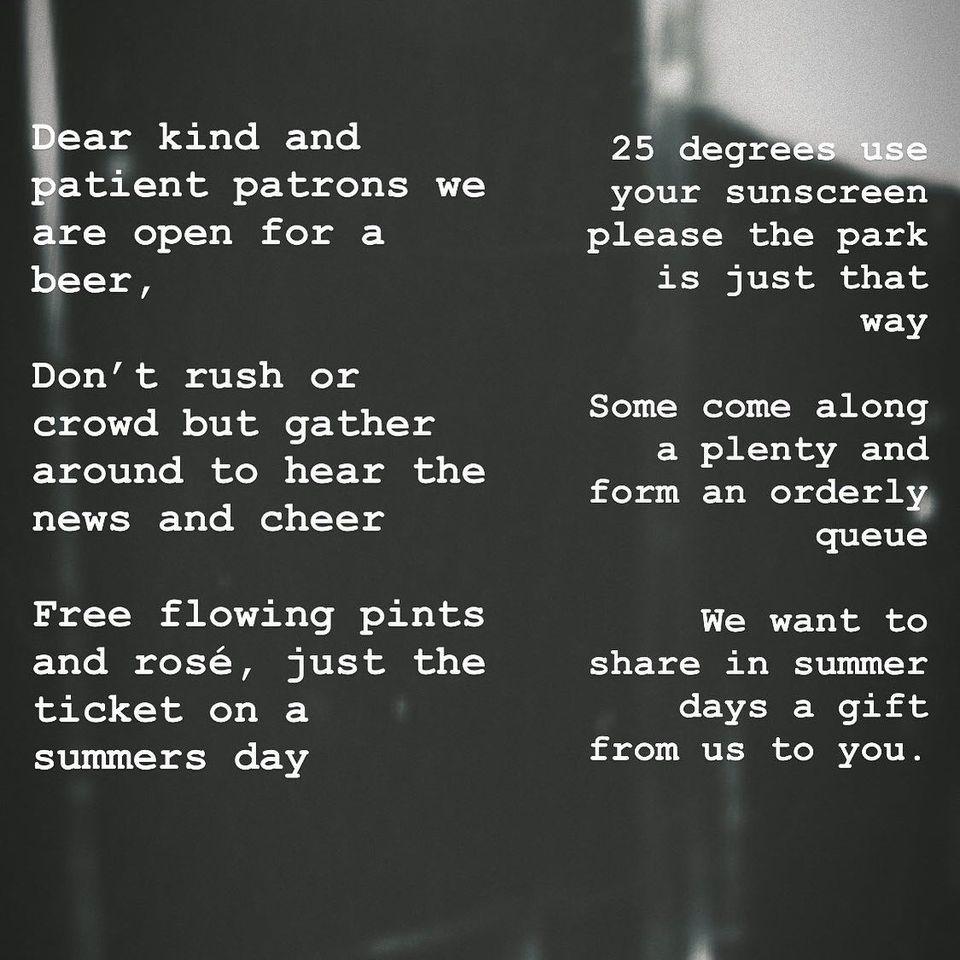 Menu at The Ten Bells pub & bar, London, 84 Commercial St
