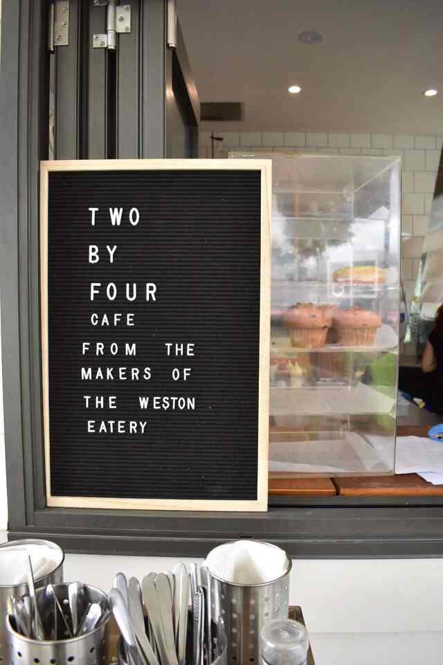 Menu at Two By Four Cafe, Blacktown