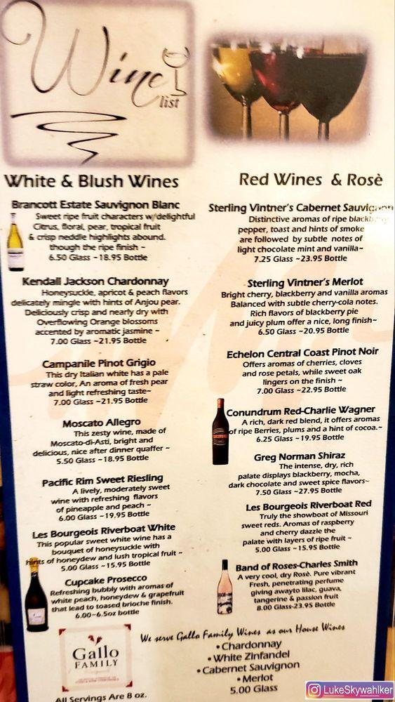Menu at Fiddlestiks Food & Spirits Company restaurant, Hannibal