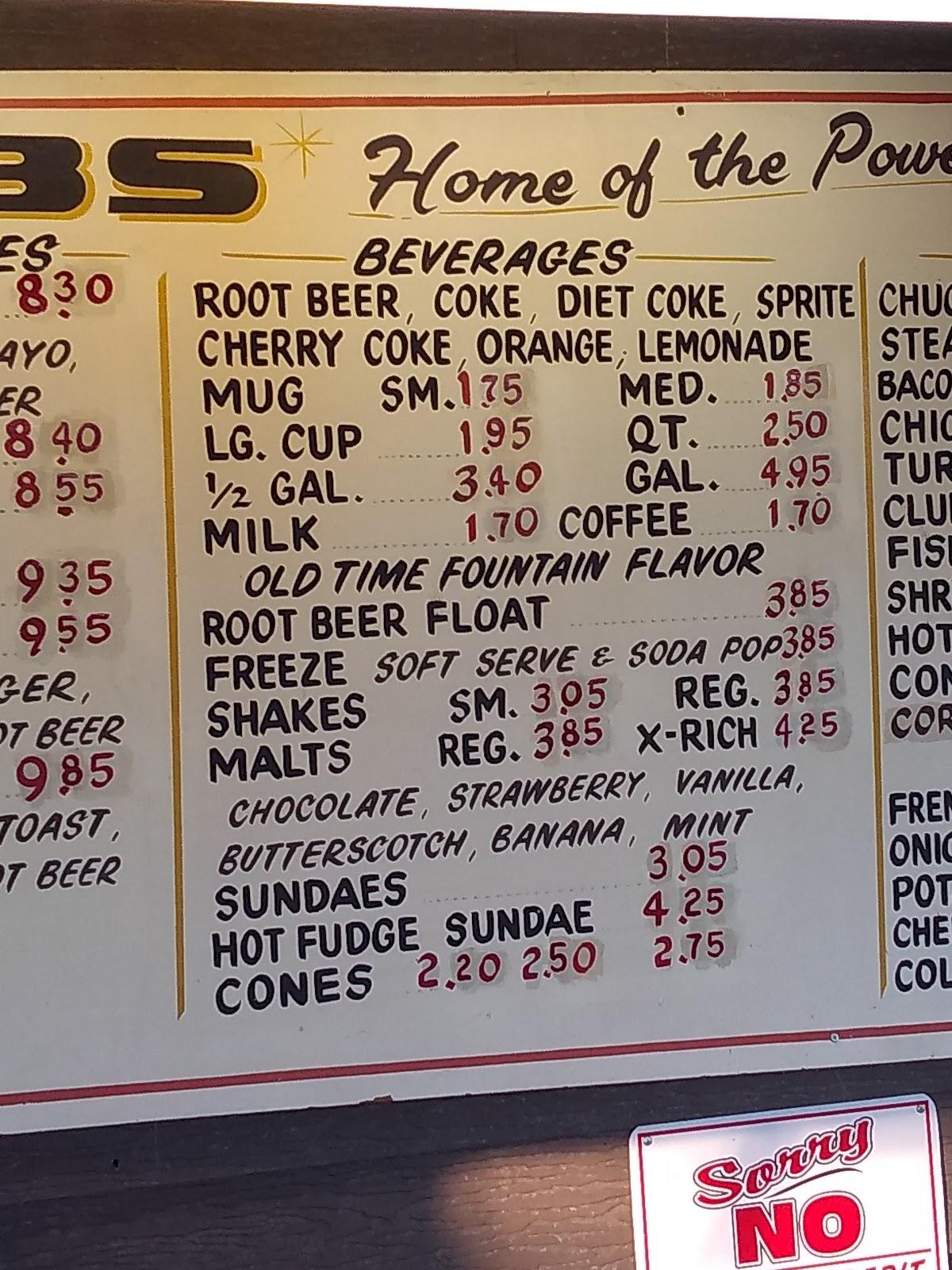 Menu at A & Dubs restaurant, Duluth, W 3rd St