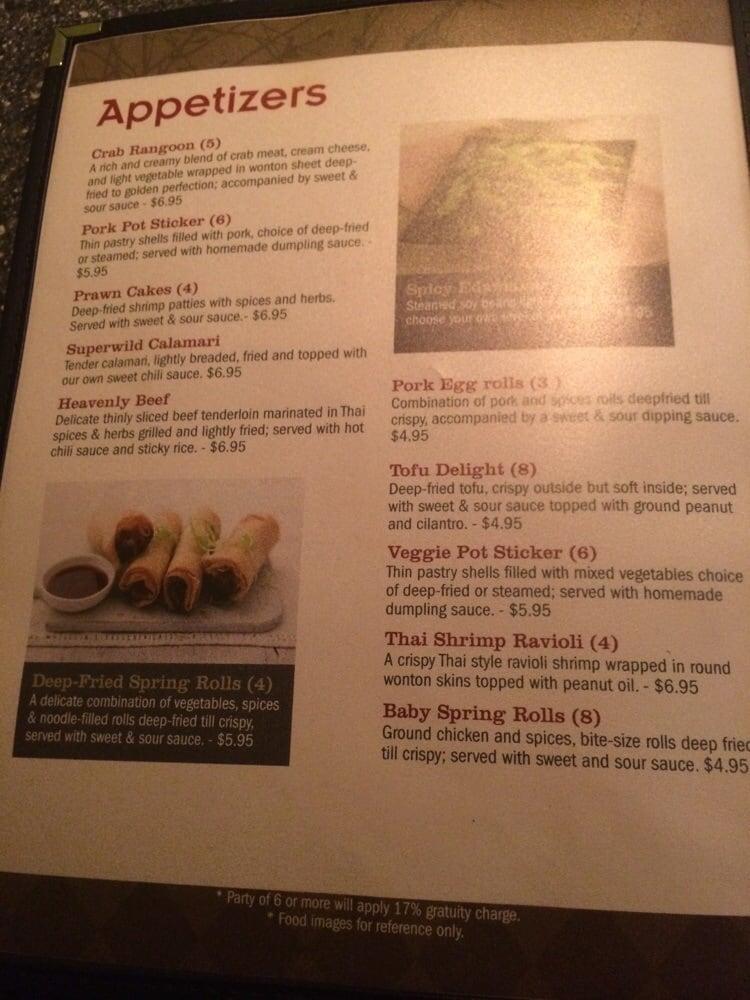 Menu at Cool Basil Altoona restaurant, Altoona