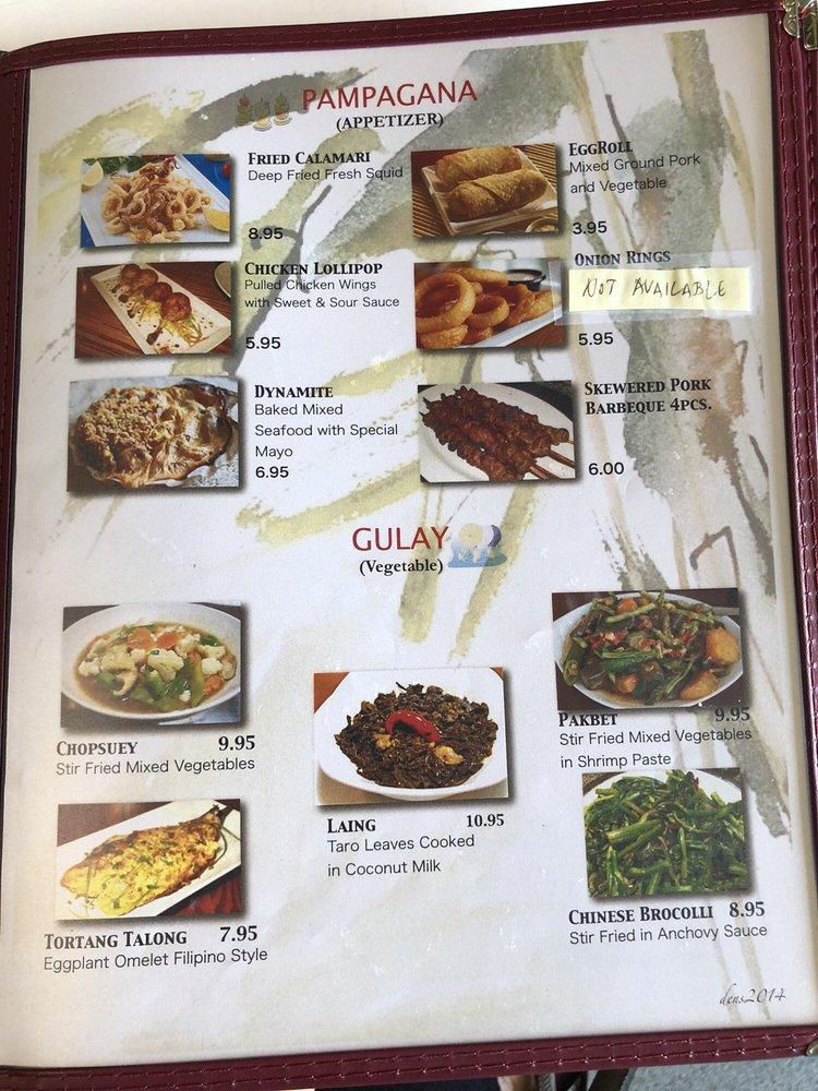 Menu at Manila Grill And Bbq, Pembroke Pines