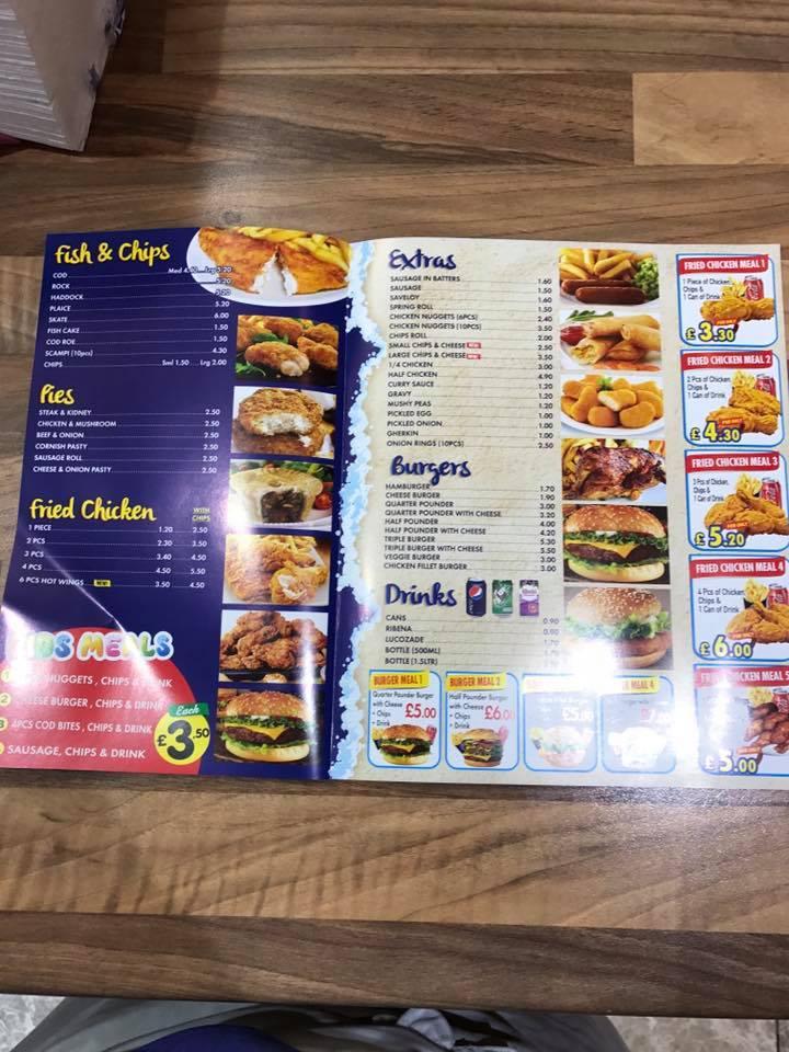 Menu at OH MY COD FISH BAR, Hertford